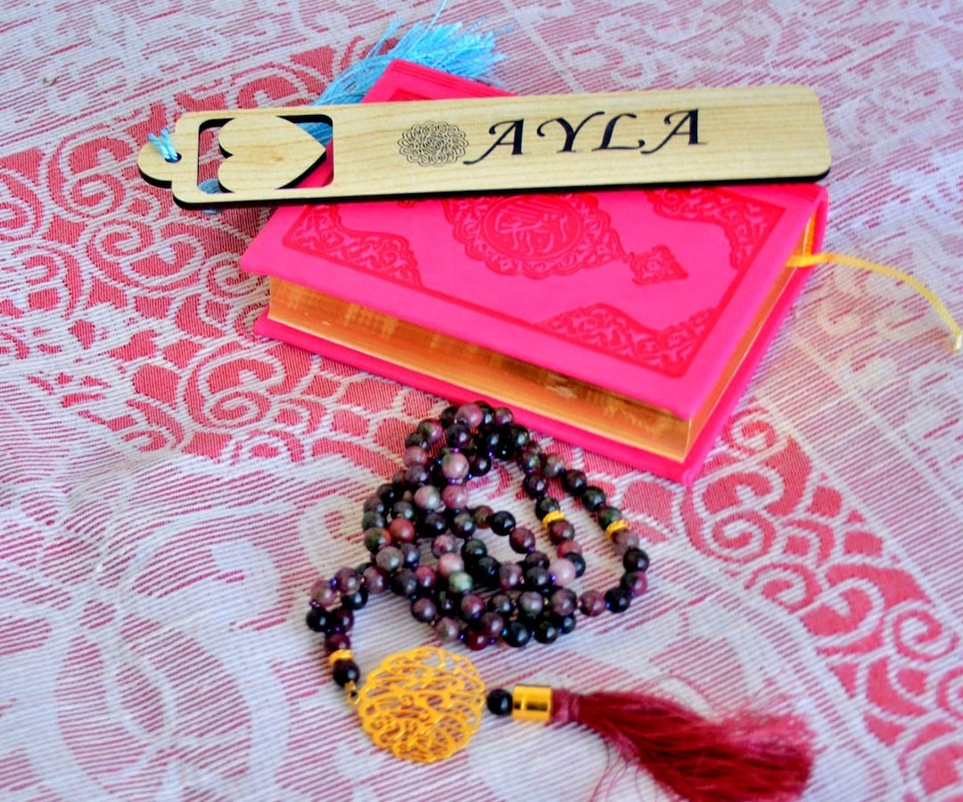 Muslim Lady Hot Pink Luxury Pray Set, Quran, Pray Beads Rosary, Pray ...