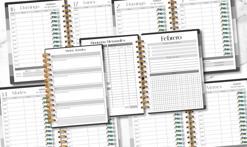2025 Diario Agenda Imprimible Printable Spanish Gratitude Diary ...