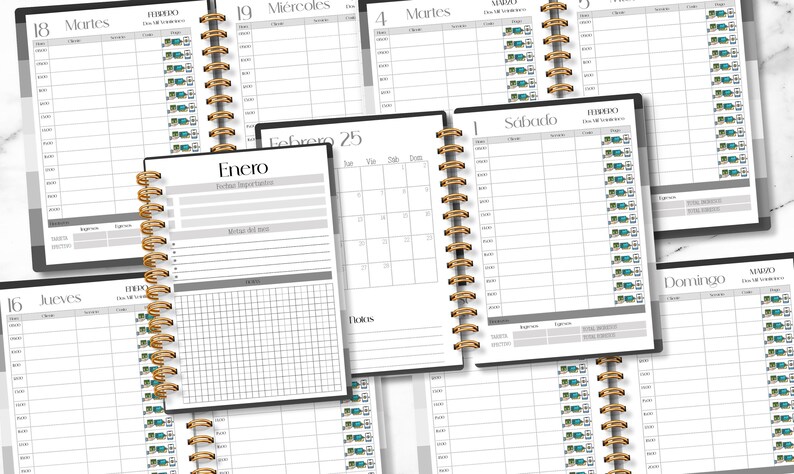 2025 Diario Agenda Imprimible Printable Spanish Gratitude Diary ...