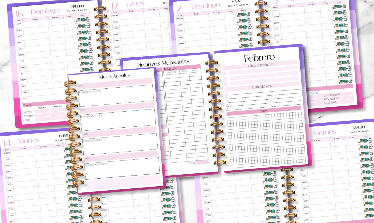 2025 Diario Agenda Imprimible Printable Spanish Gratitude Diary ...