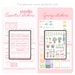 Soft Pink Undated Digital Planner Minimalist, Cute Kawaii Dated ...
