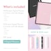 Soft Pink Undated Digital Planner Minimalist, Cute Kawaii Dated ...