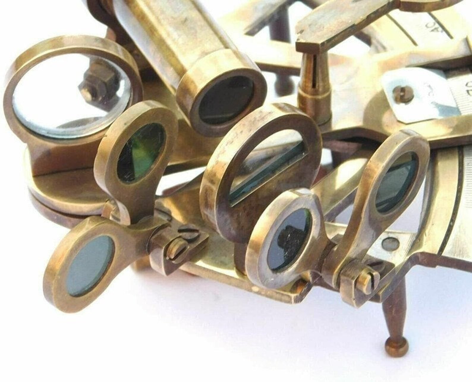 Antique Brass Marine Sextant Astrolabe Reproduction Maritime Nautical ...