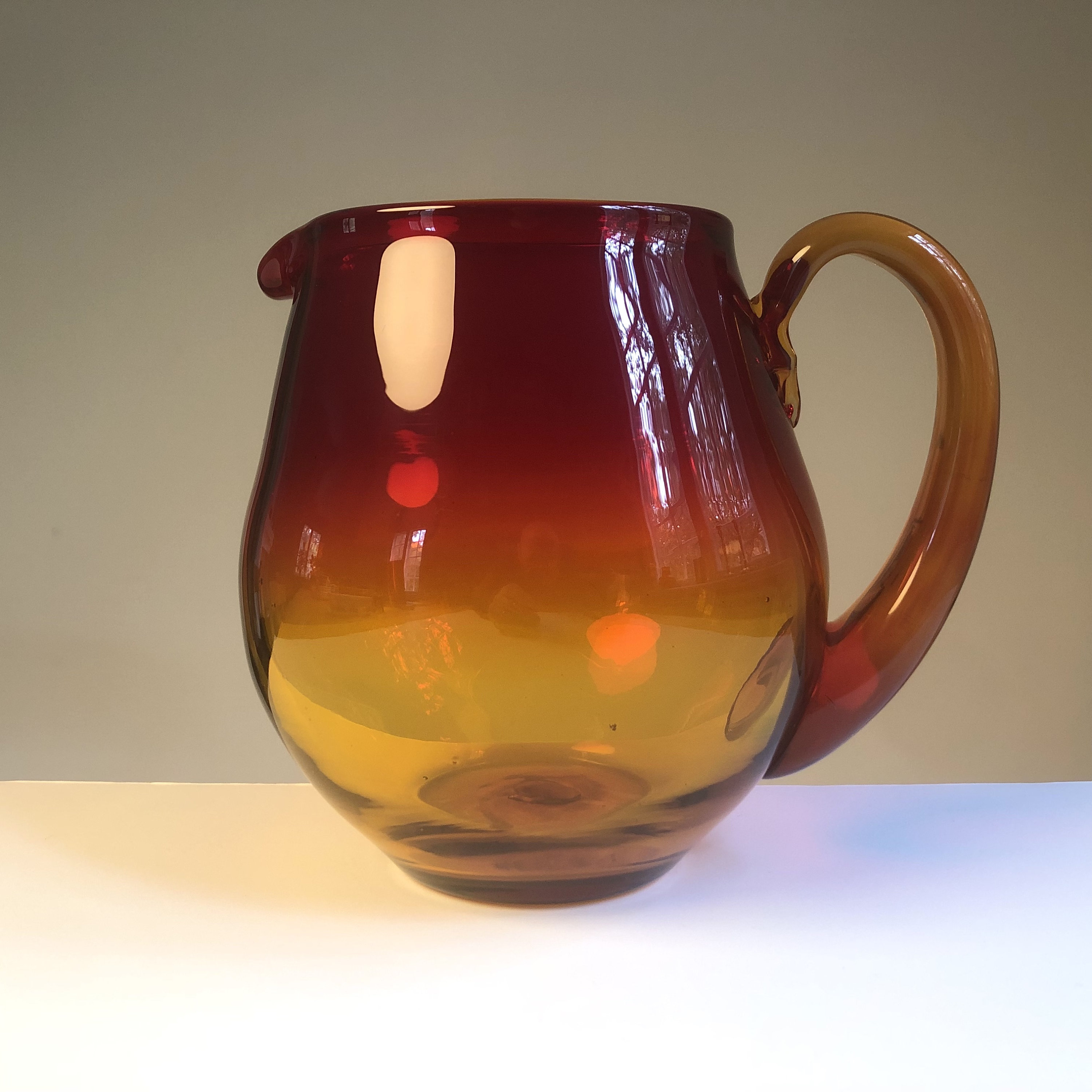 Blenko Glass Pitcher - Etsy