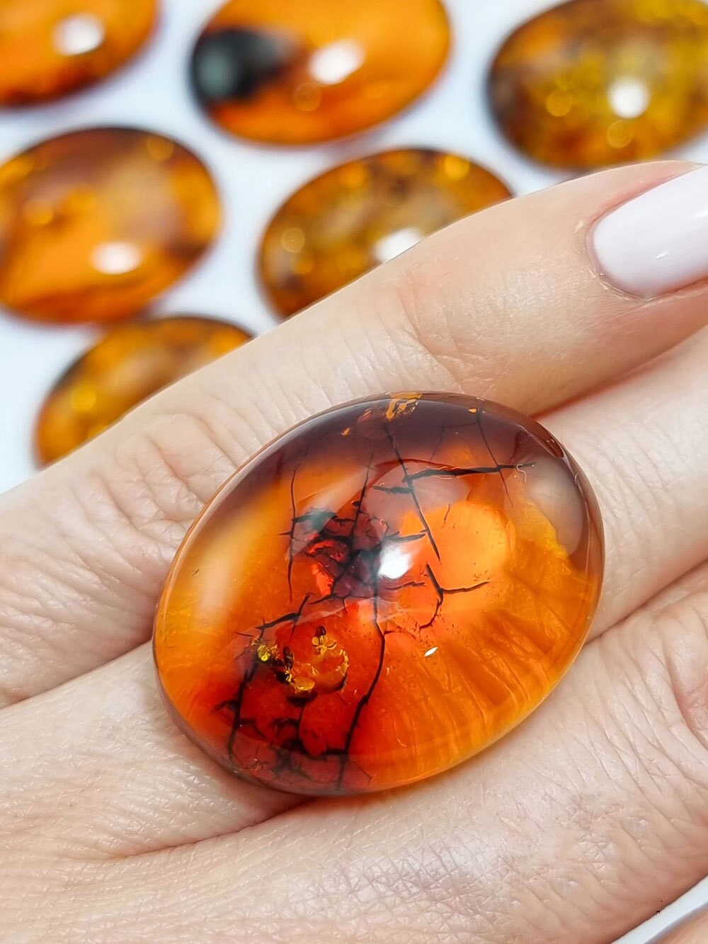 Natural Baltic Amber Cognac Color Free Shape Flat Bottom - Etsy