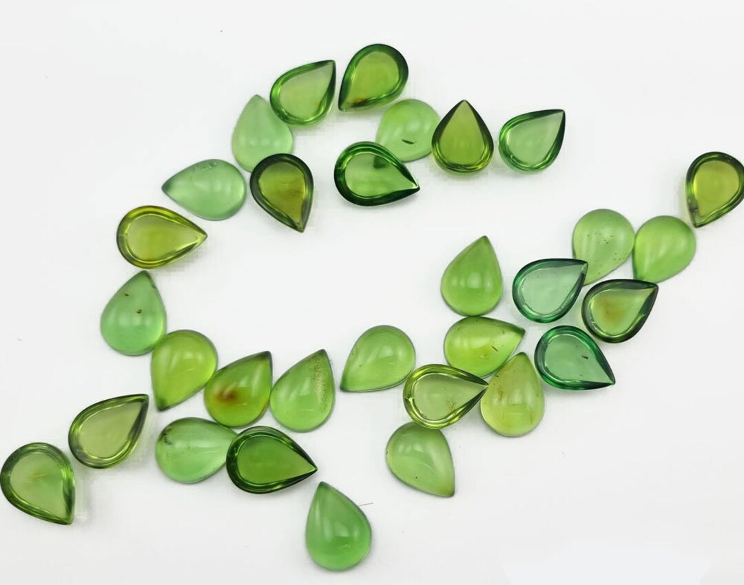 Natural Amber Green Color, Regular Calibrated Drop Shape 10x16 - 12x20 ...