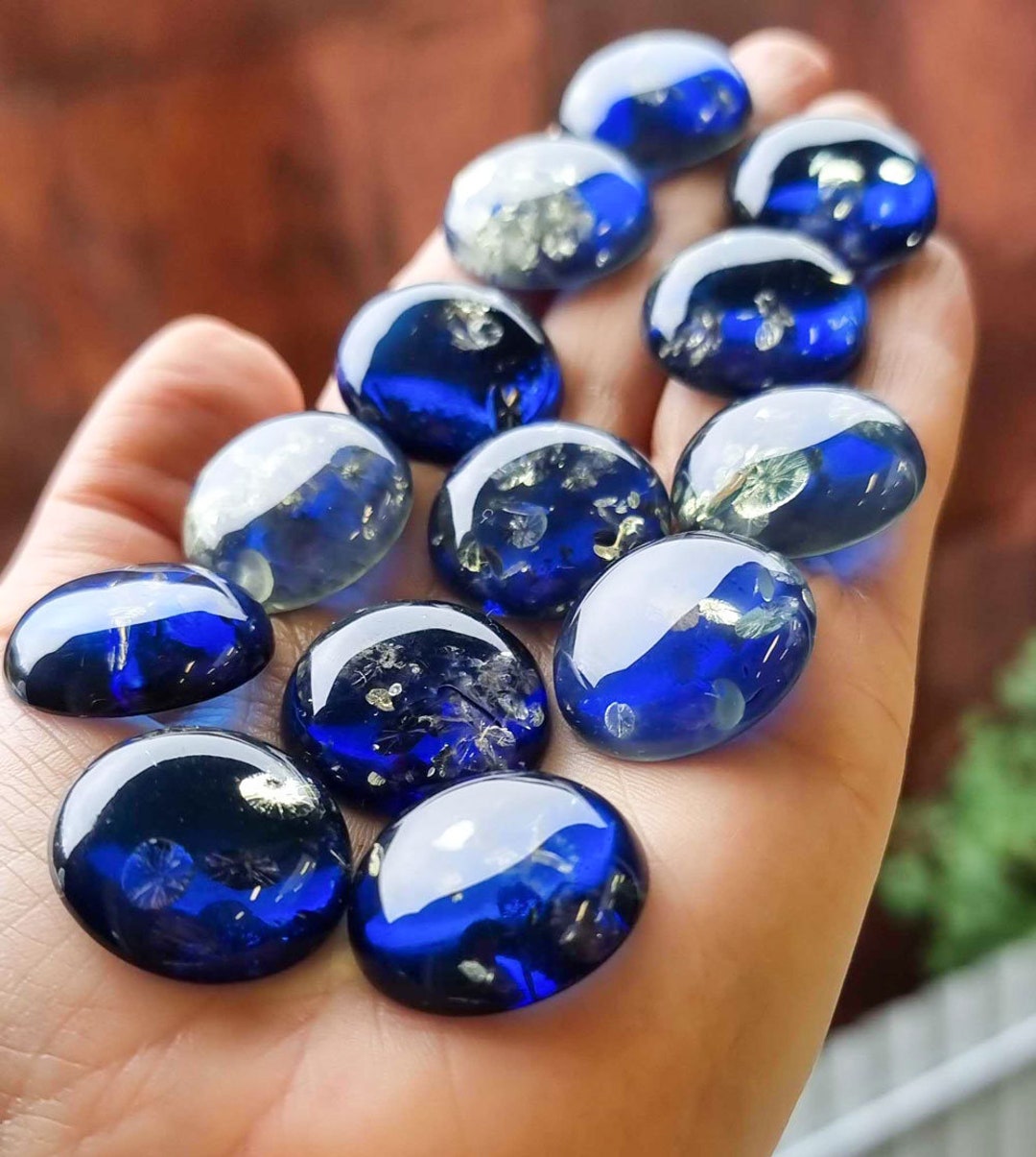 Natural Amber Blue Bottom Color, Regular Calibrated Round Shape 25 Mm ...