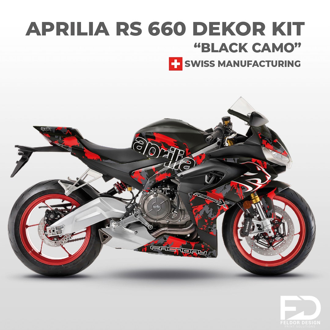 Aprilia RS660 Decor Black Camo - Etsy