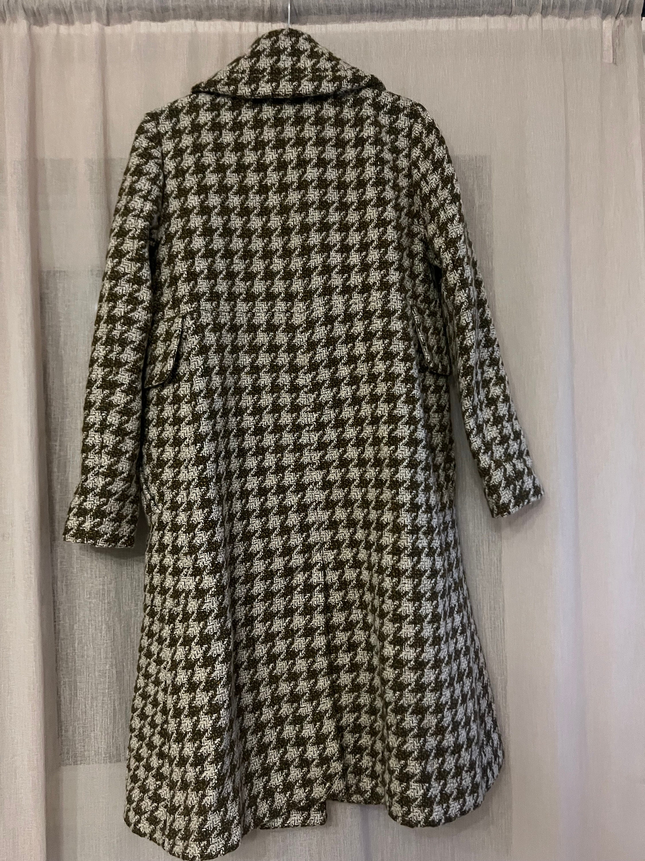 Orla Kiely Rare Vintage Italian Wool Georgina Brown Beige Parka Coat ...