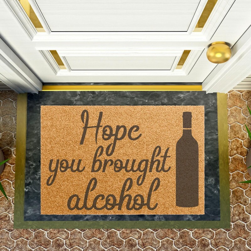 Alcohol Doormat - Etsy