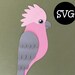 SVG Galah, Pink Cockatoo, DIY Digital Layered Cutting Files for ...
