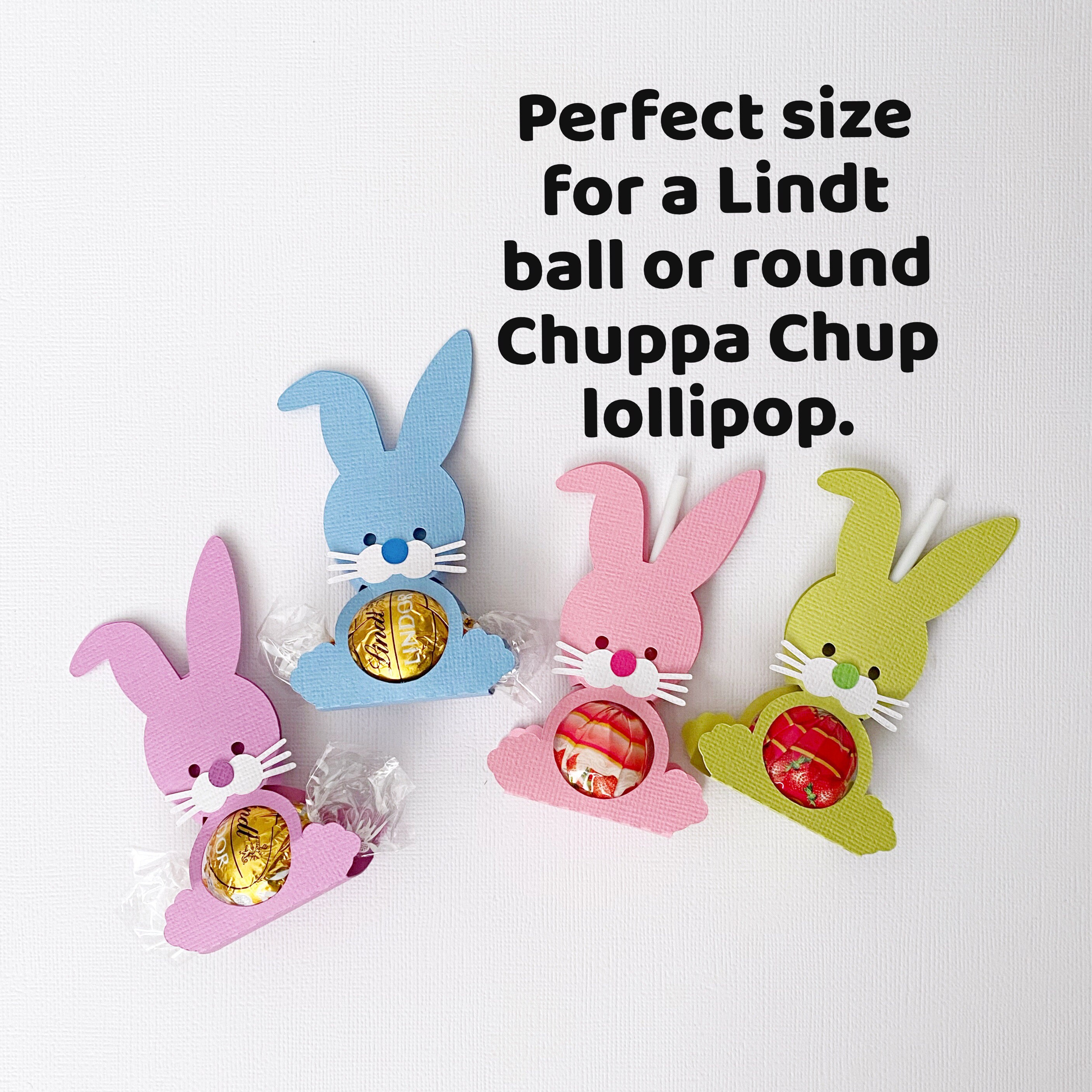 SVG Easter Bunny Lollipop Holder, DIY Digital Layered Cutting Files for ...