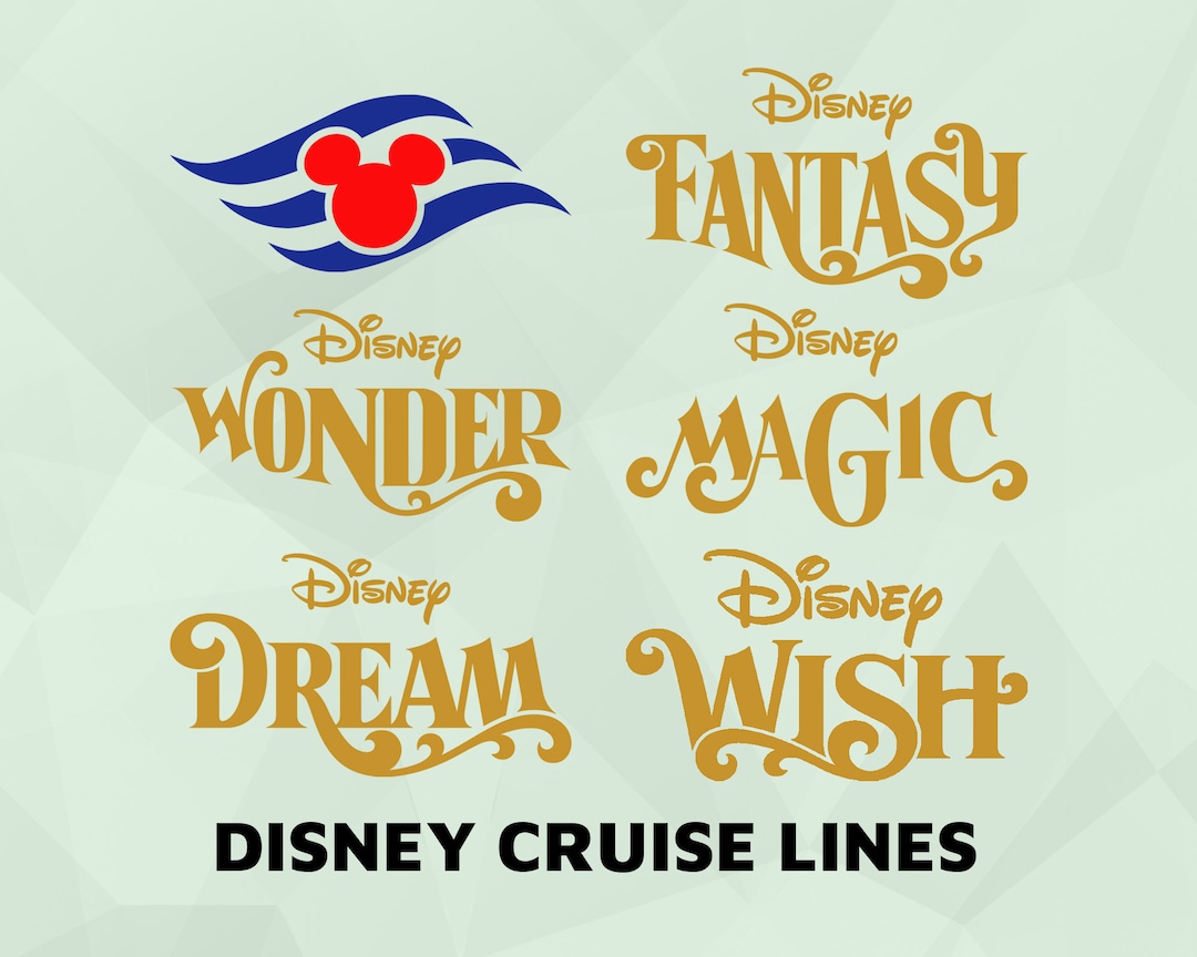 Disneyland Cruise Lines Dream Fantasy Magic Wish Wonder Line - Etsy