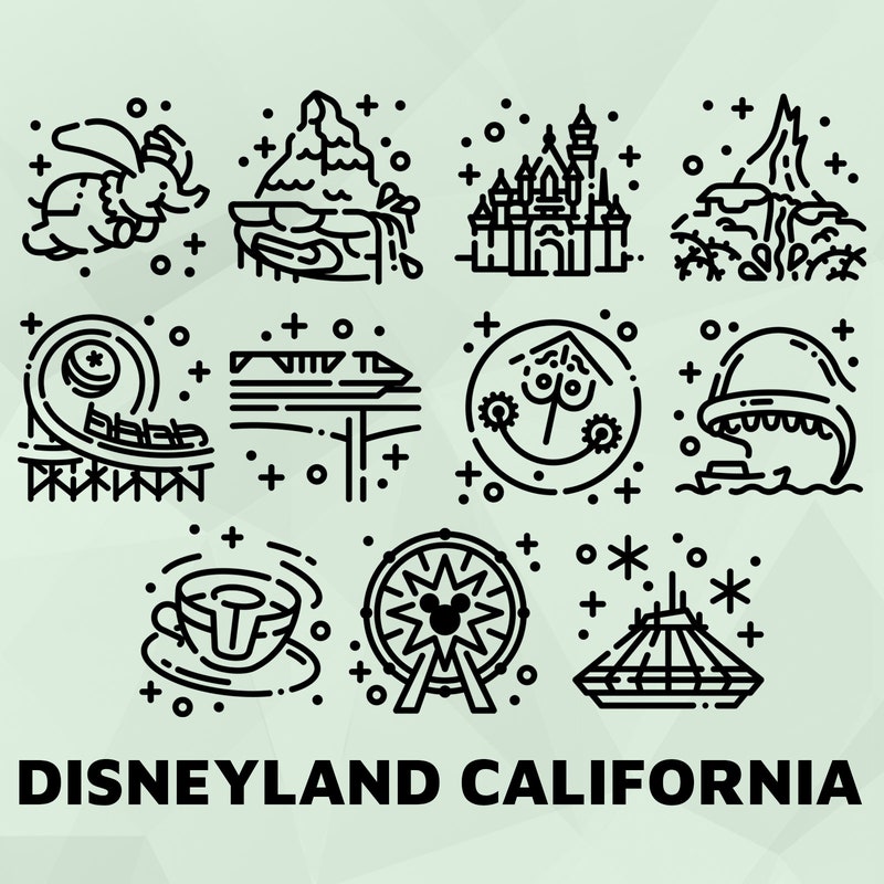 Disneyland Svg - Etsy