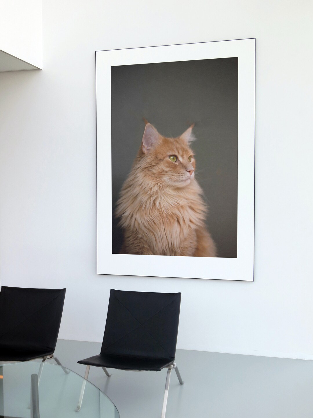 Red Cat Portrait: Realistic Texture Digital Print (digital Download) - Etsy