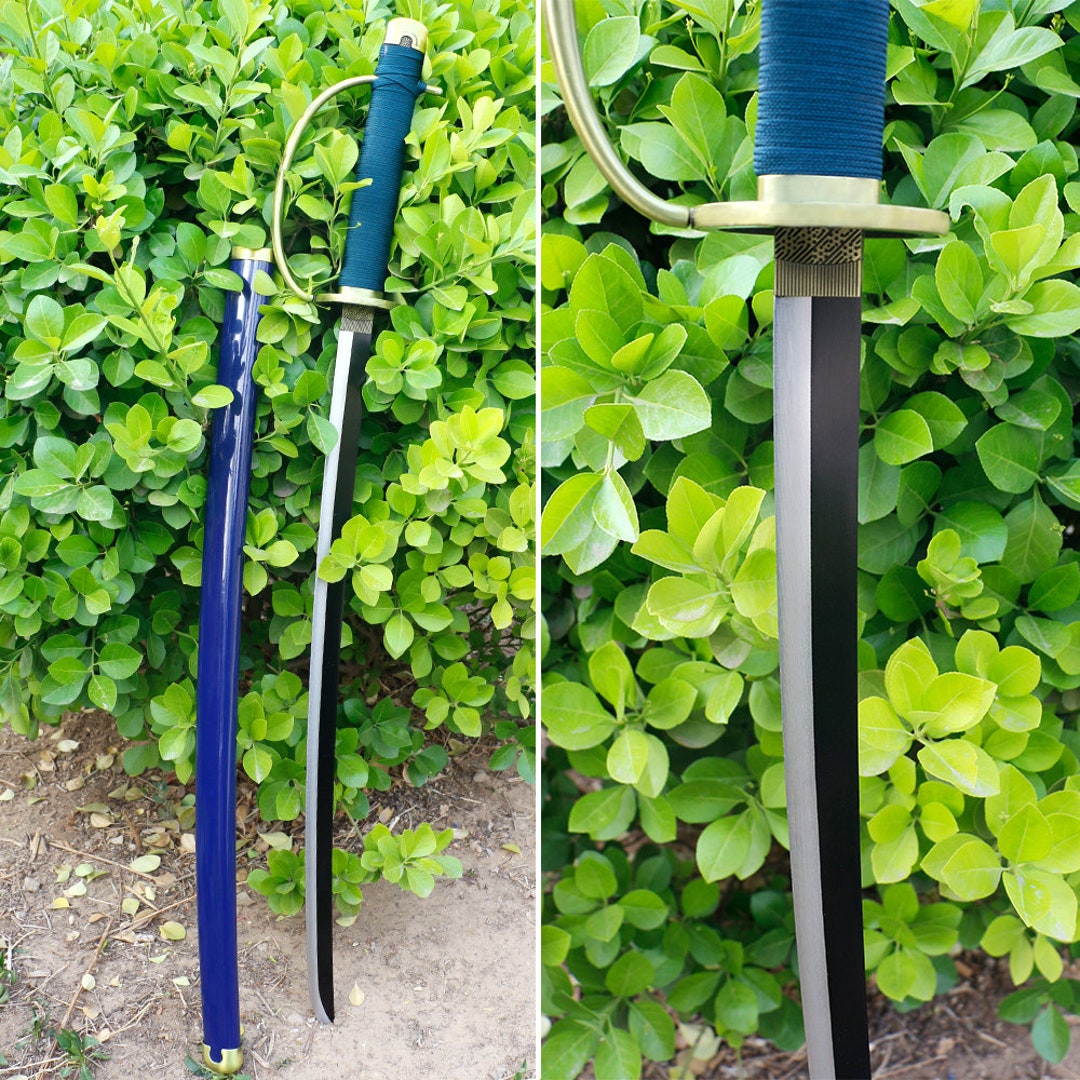 Anime Katana Sword Cosplay One Piece Roronoa Zoro Sword, Handmade Anime ...