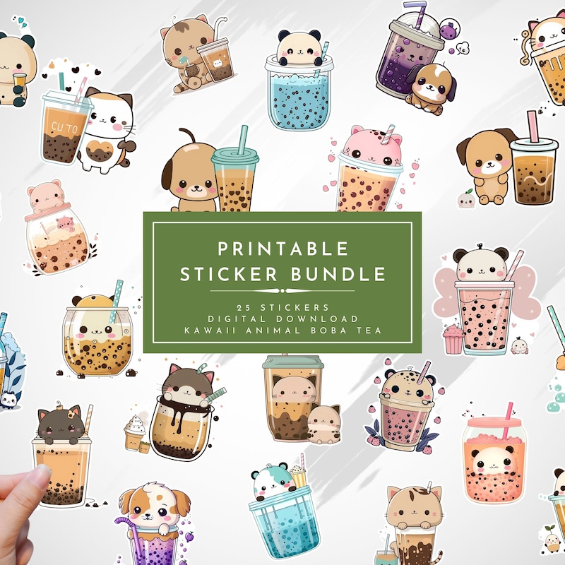 Boba Tea Sticker - Etsy