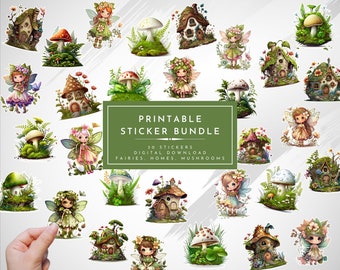 Vintage Fairy Art Printable Stickers Fairy Clipart Junk - Etsy