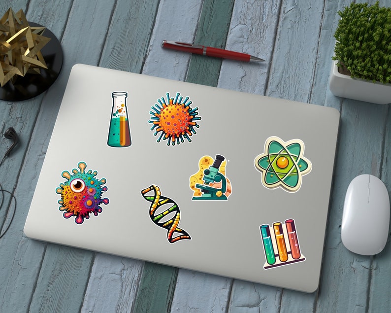 30x Printable Science Elements Stickers, Digital Download, Printable ...