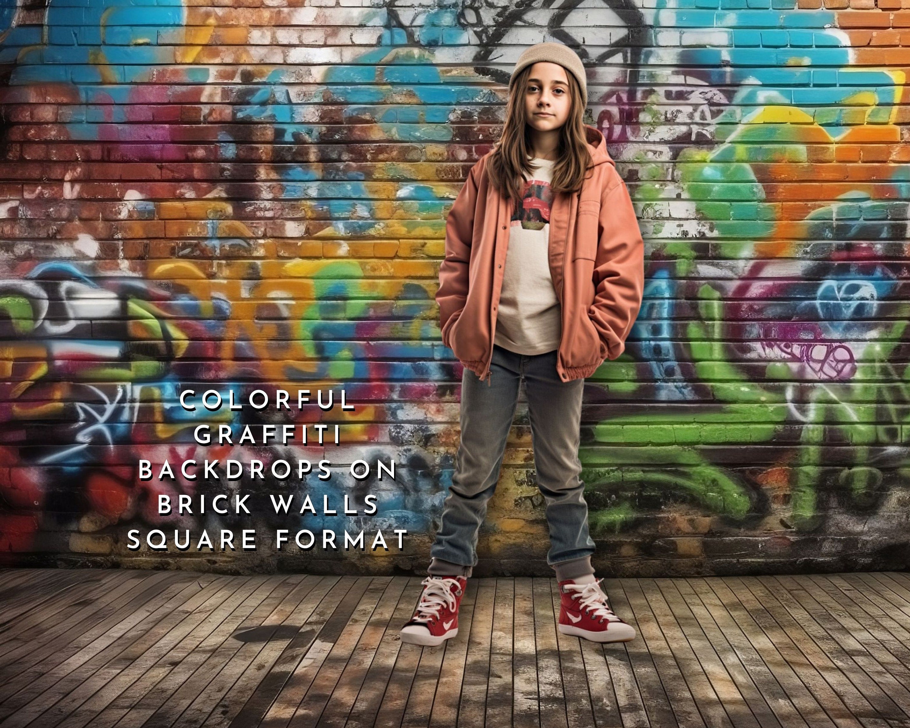 12x Graffiti Walls Portrait Studio Digital Photography Backgrounds ...