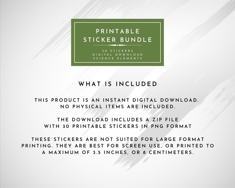 30x Printable Science Elements Stickers, Digital Download, Printable ...