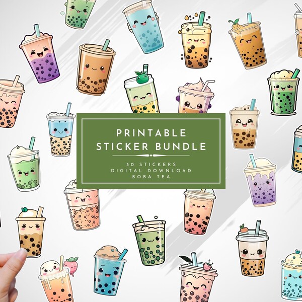 Boba Tea Sticker - Etsy