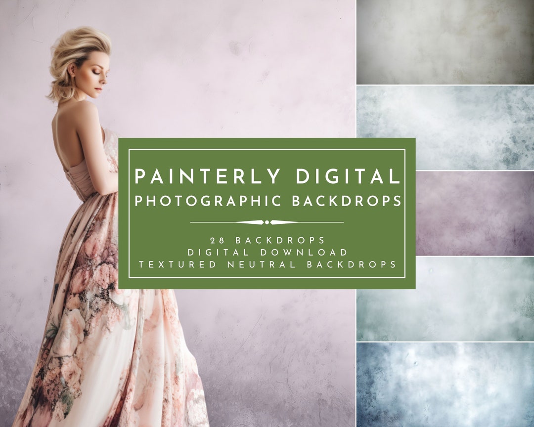 28x Subtle Textured Portrait Studio Digital Photography Backgrounds ...