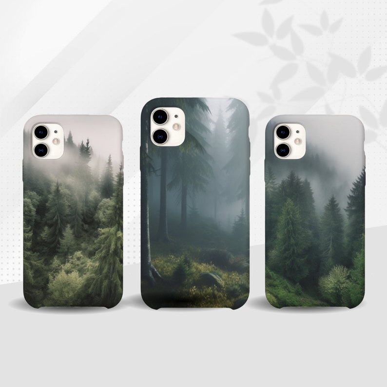 Forest Phone Case Trees Nature Landscape Phone Case for iPhone 14 13 12 ...