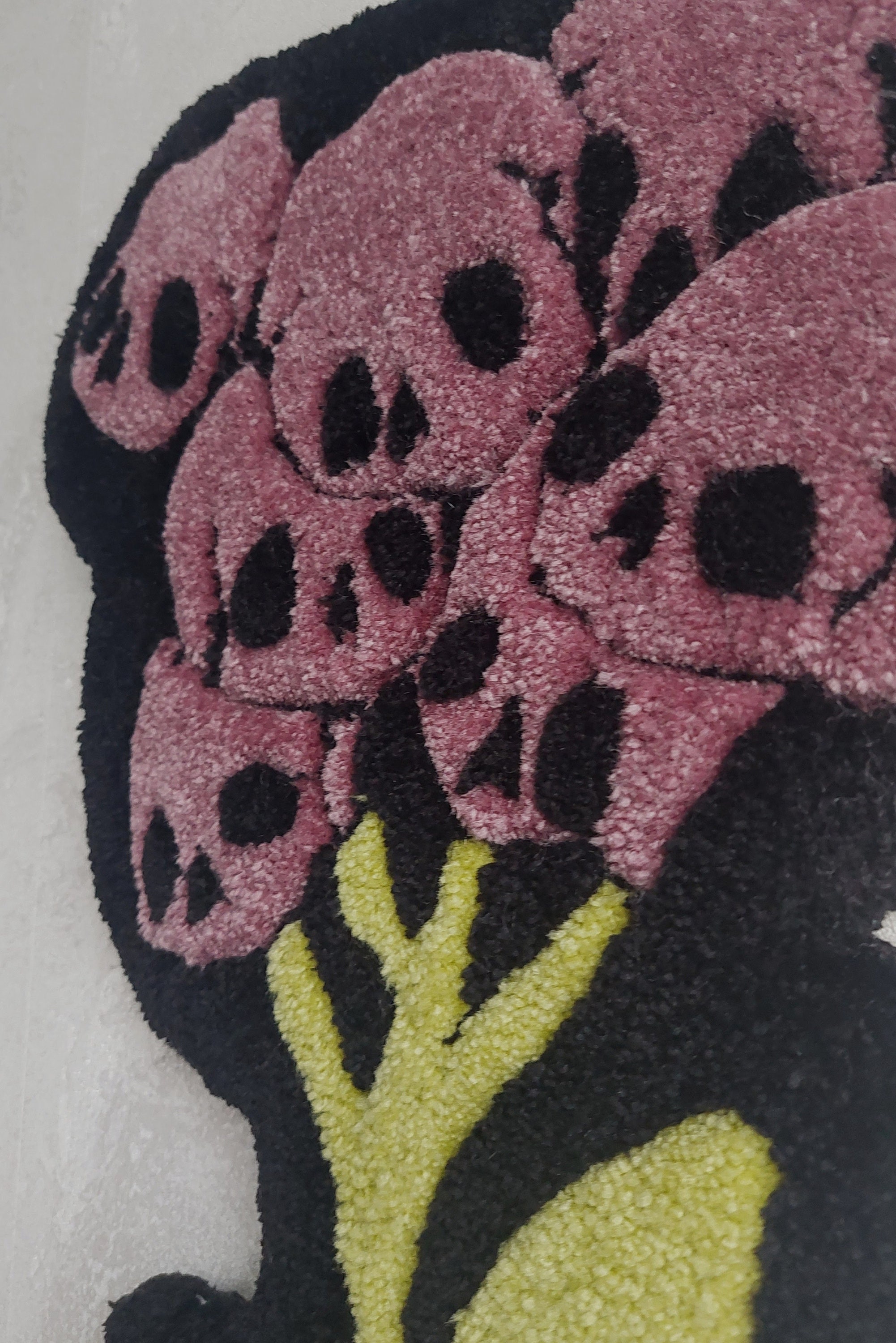 Tufted Purple Bundle of Skeletons Rug, Home Decor Gift, Funny Bedroom ...