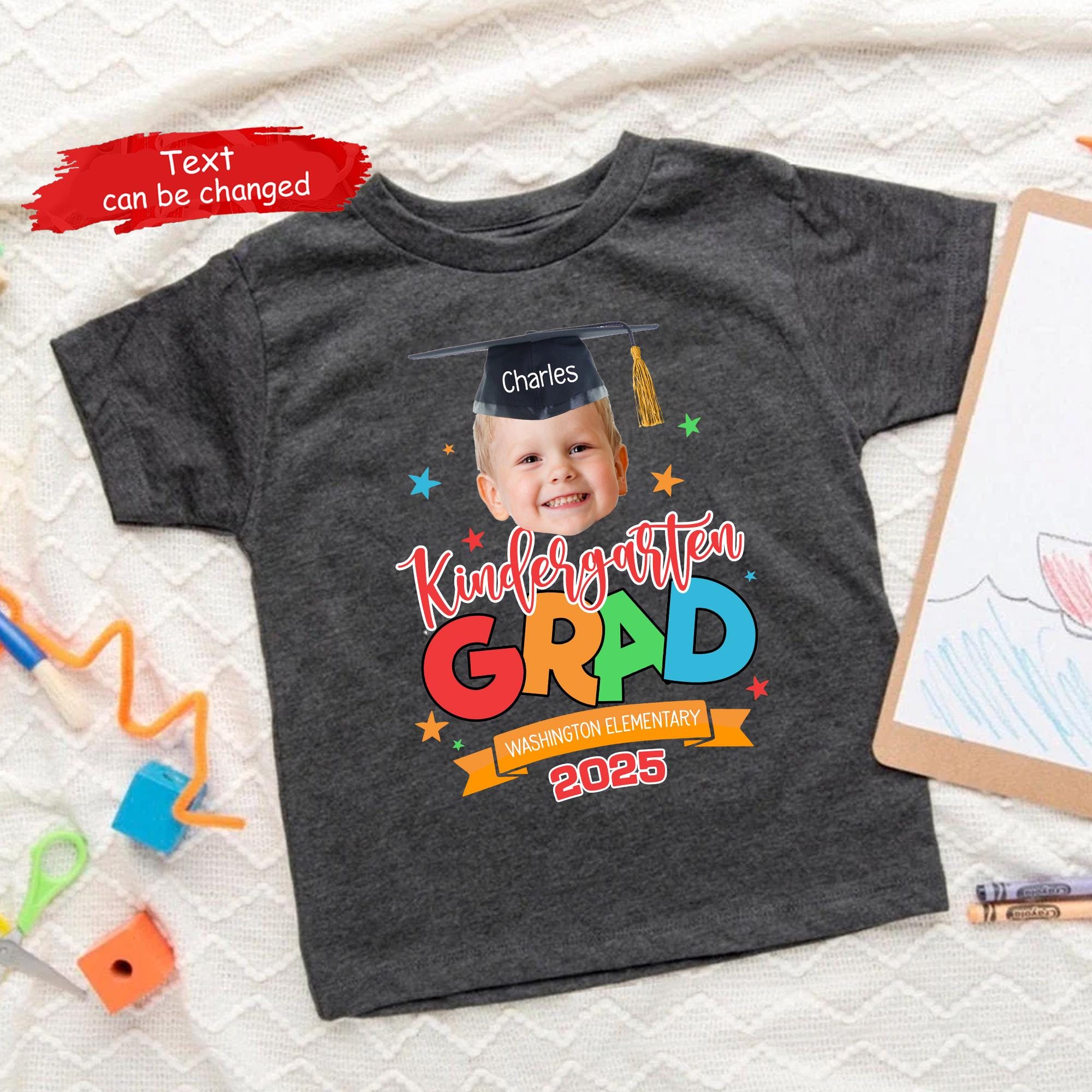 Personalized Kindergarten Graduate Shirt, Kid Photo Graduation Gift - Etsy