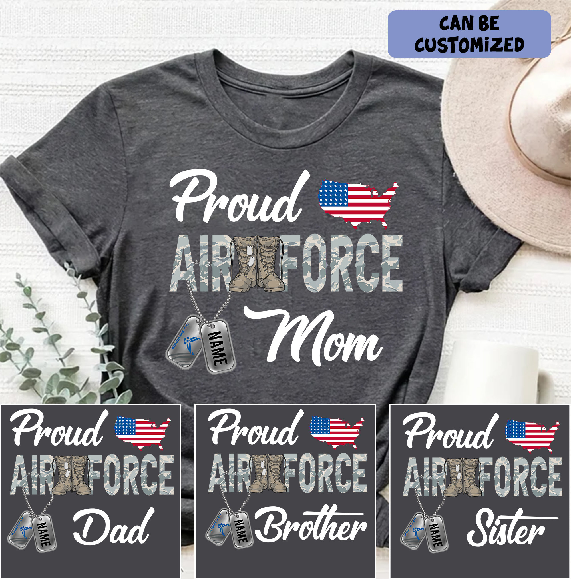Personalized Proud Air Force Family Shirt, Air Force Mom Shirt, Air ...