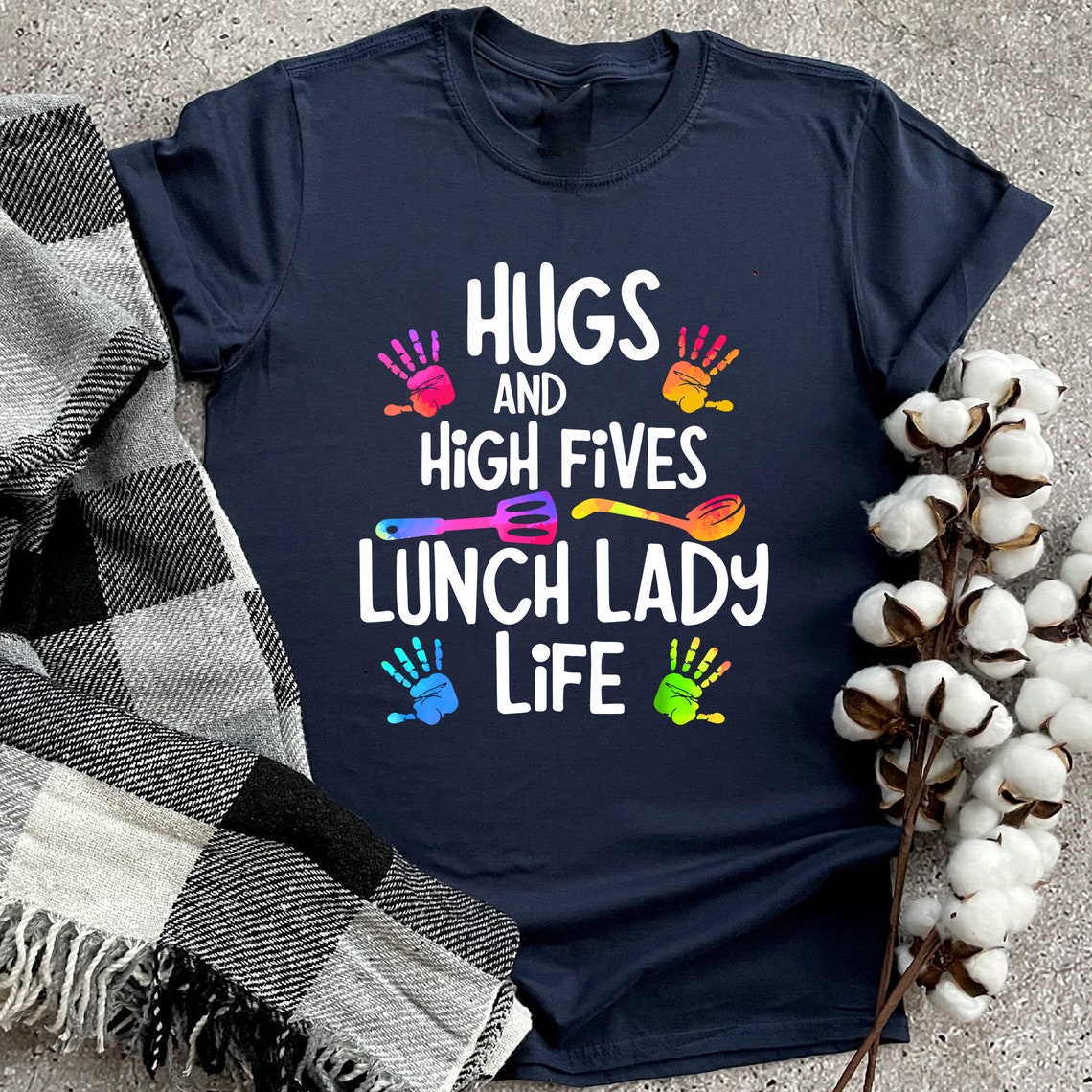 Lunch Lady Life Cotton T-shirt, Cafeteria Worker Gift - Etsy