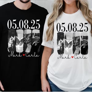 Custom Photo Cotton T-shirt, Personalized Family Picture Shirt - Etsy