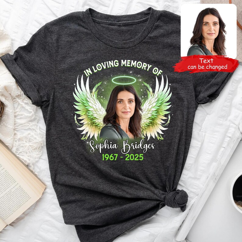 Personalized Memorial T-shirt, in Loving Memory Photo Shirt - Etsy