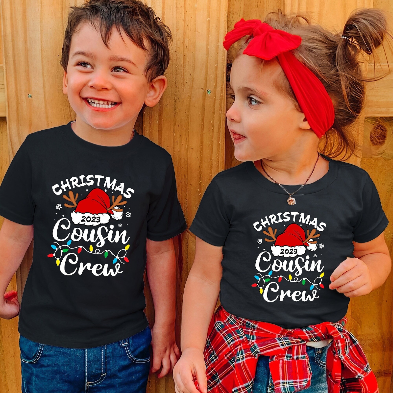 Christmas 2023 Cousin Crew Shirt, Santa Hat Christmas Cousin Crew Shirt, Cousin Christmas Shirt ...