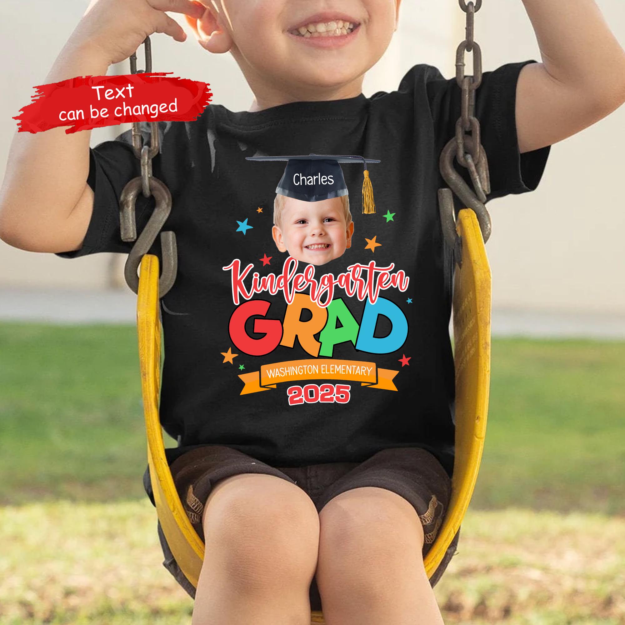 Personalized Kindergarten Graduate Shirt, Kid Photo Graduation Gift - Etsy