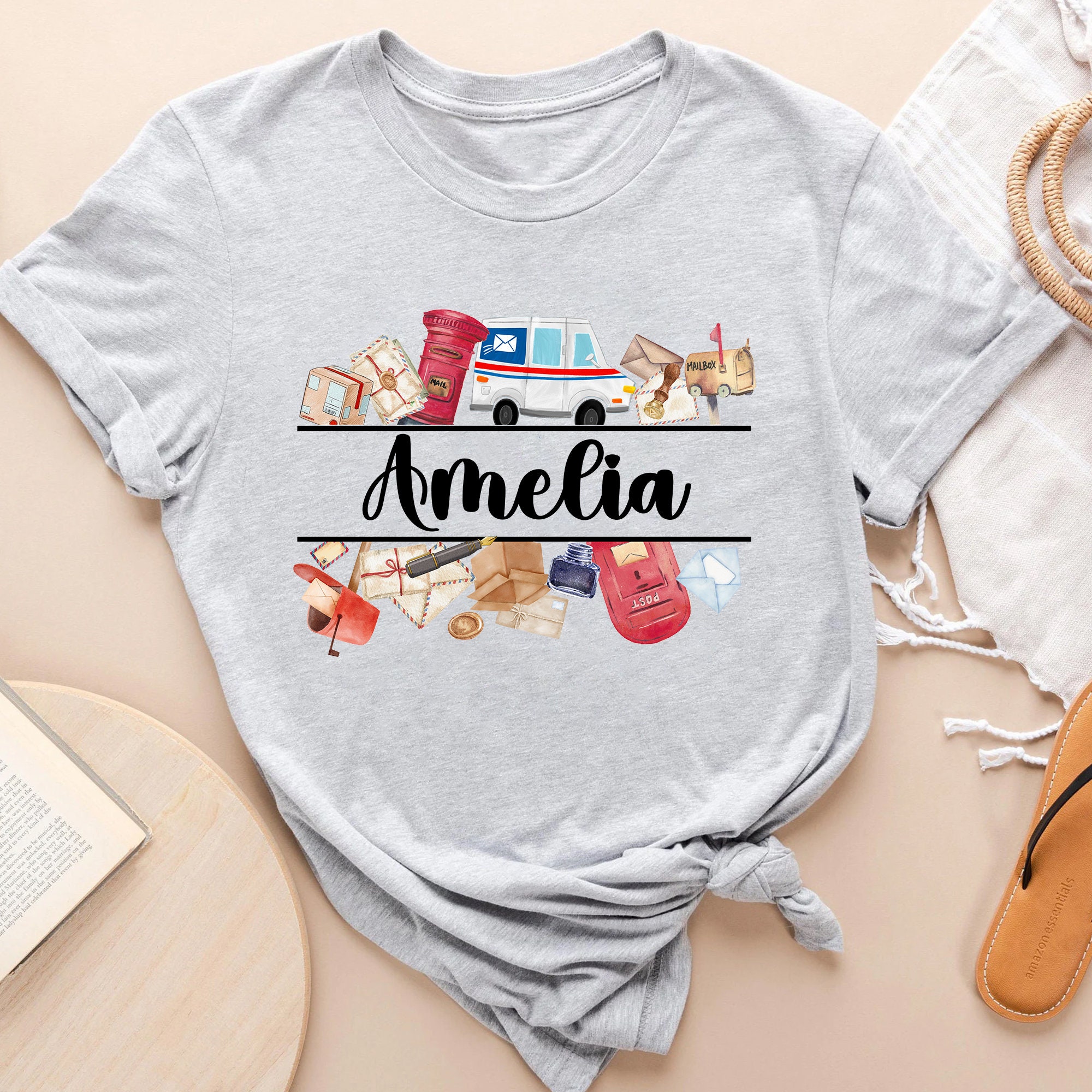 Custom Name Postal Worker Shirt, Mail Carrier Gift - Etsy