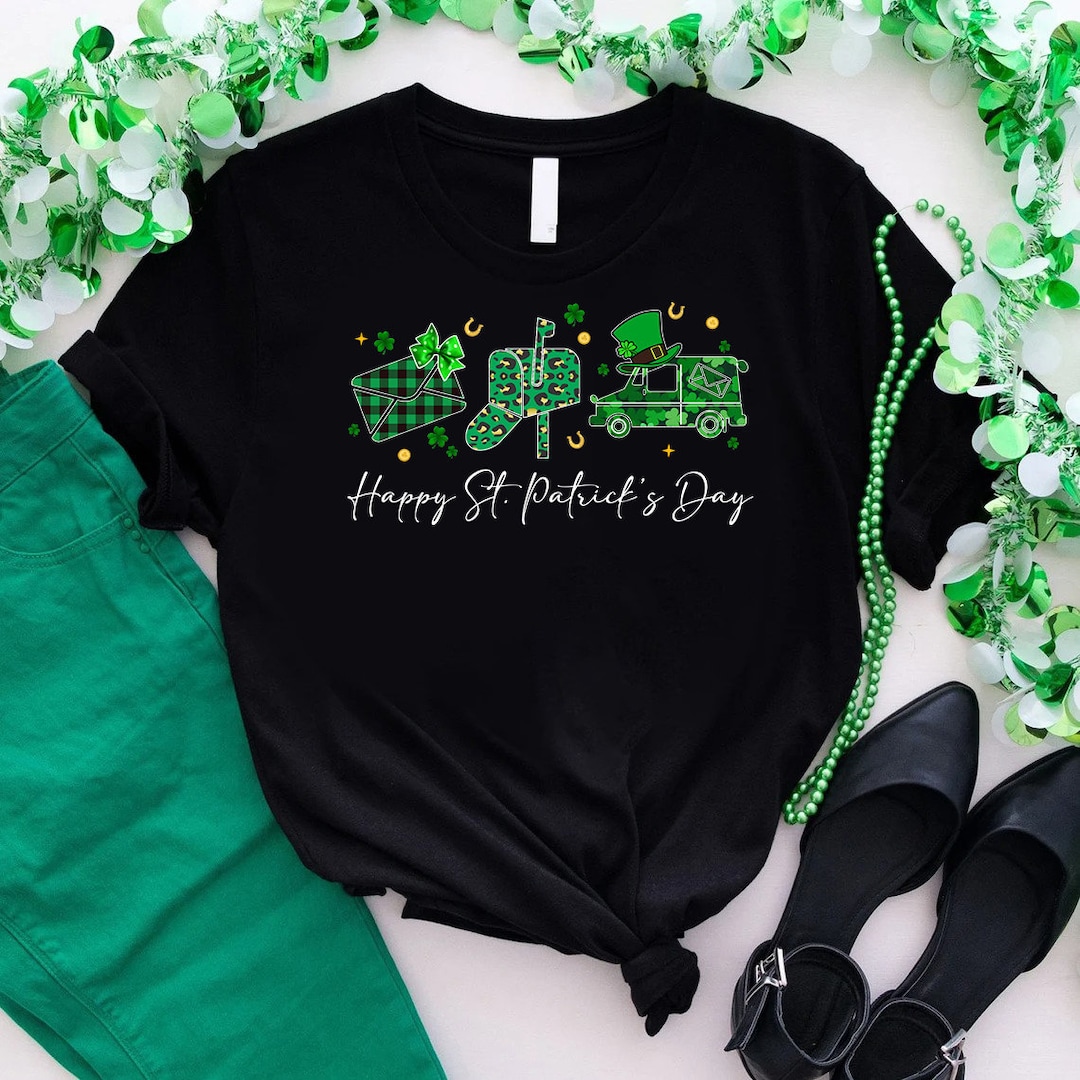 Happy St Patrick's Day Postal Worker Shirt, Postal Worker St Patrick ...