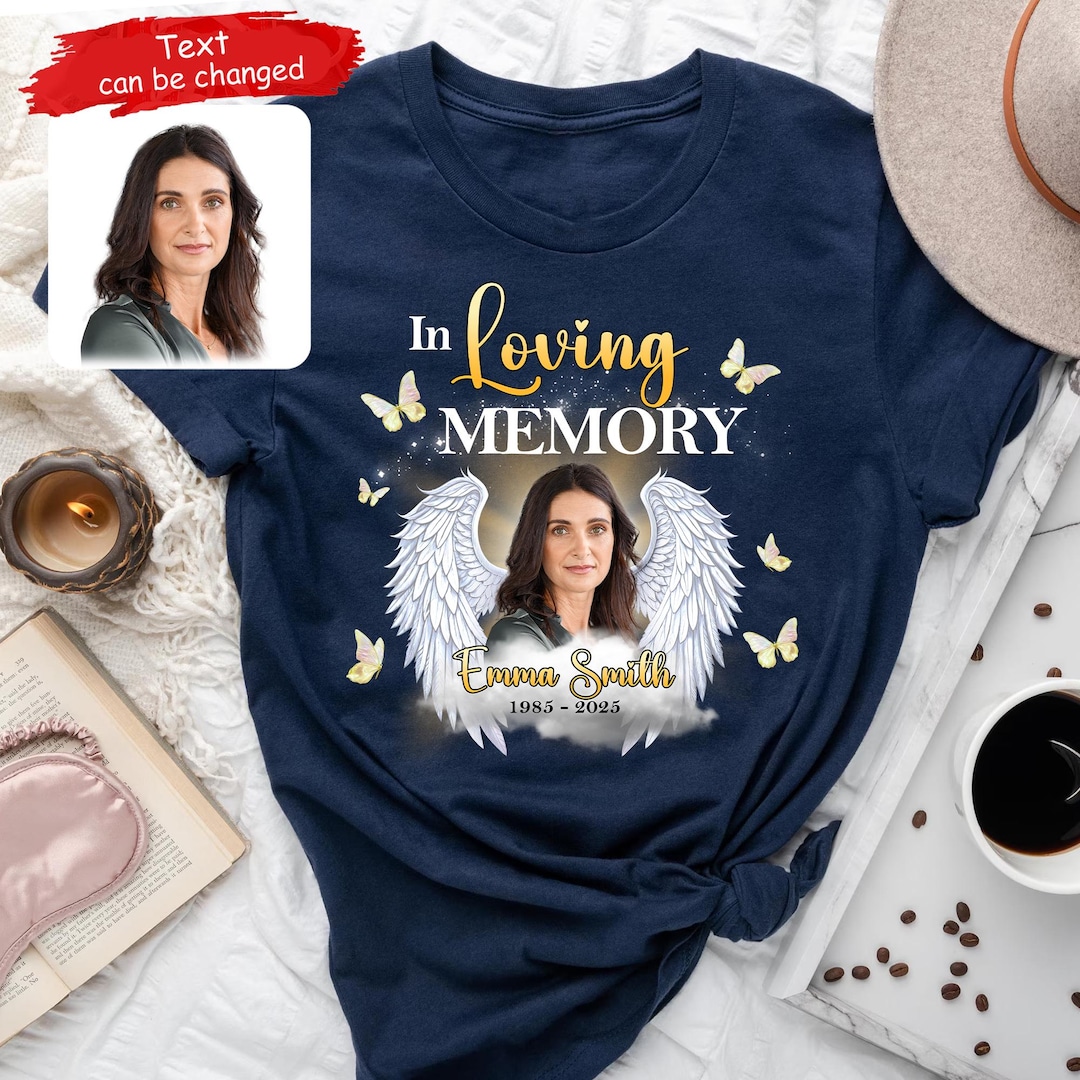 Custom Photo Memorial T-shirt, in Loving Memory, RIP Gift - Etsy