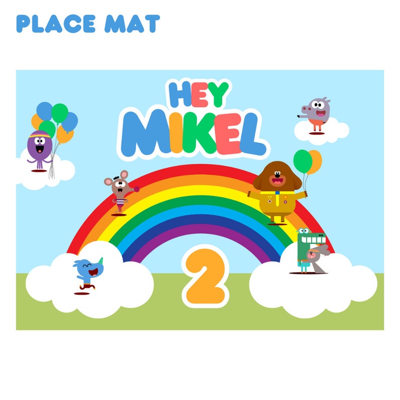 Hey Duggee Personalised Kids Party Items (digital Download) - Etsy