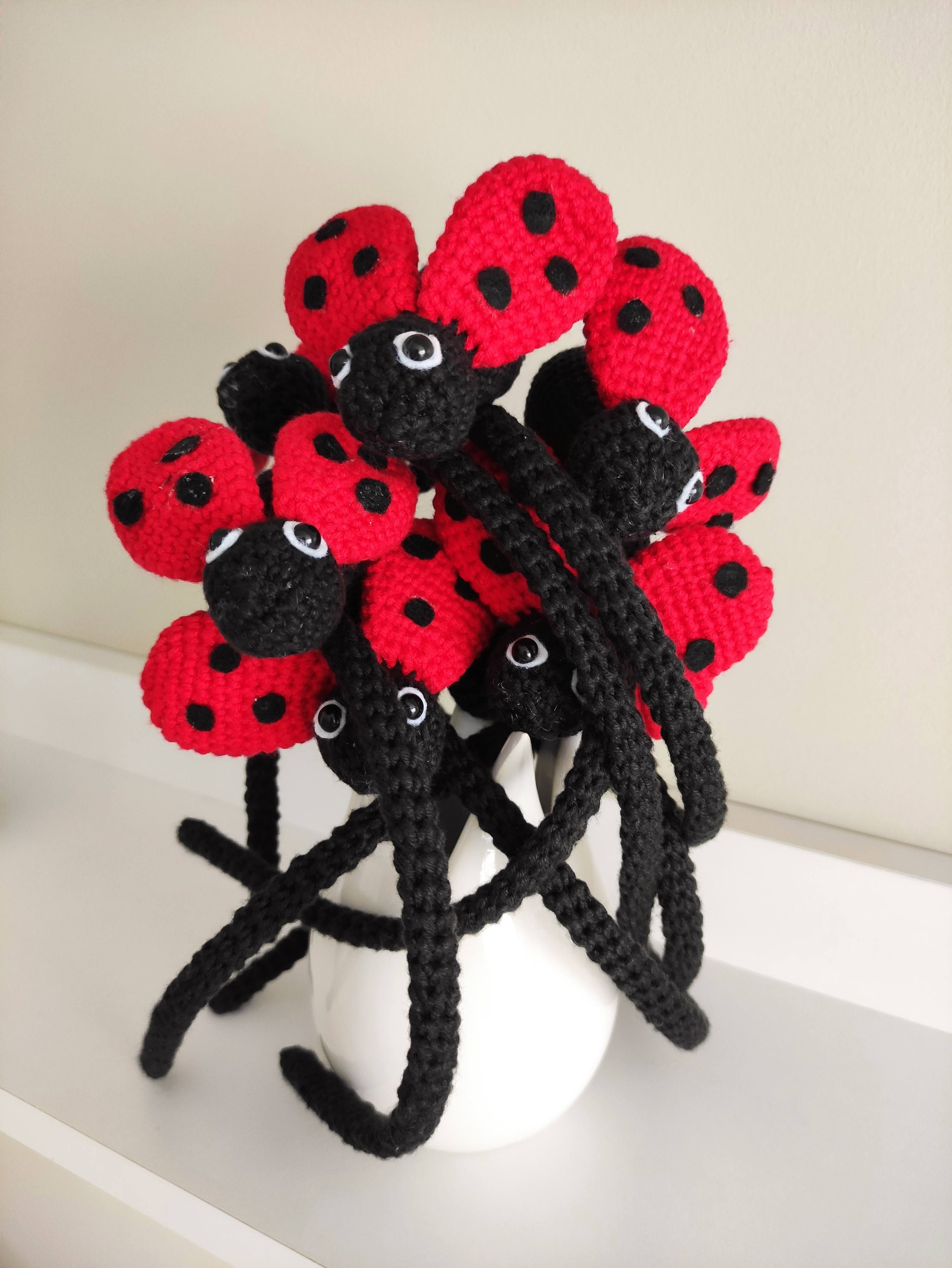 Crochet PDF TUTORİAL ENGLİSH , Ladybug Headband Easy Pattern Christmas ...