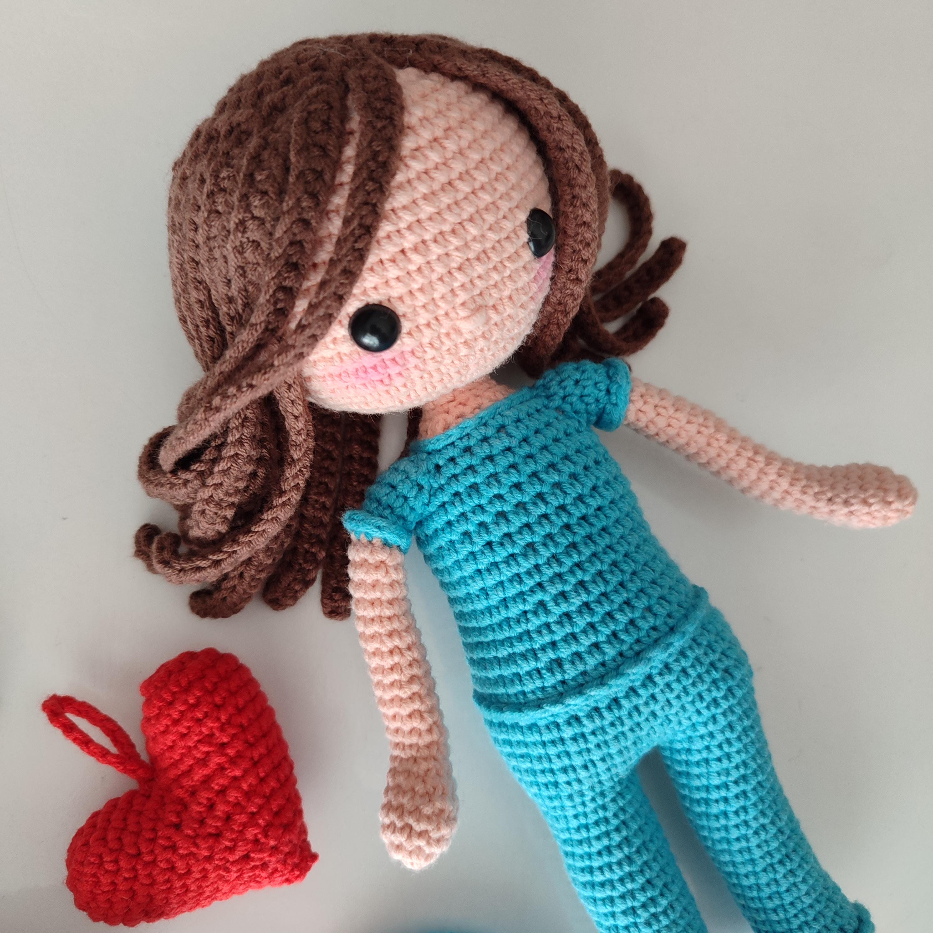 Crochet Doctor Doll Pattern: Amigurumi With Stethoscope (PDF Tutorial ...
