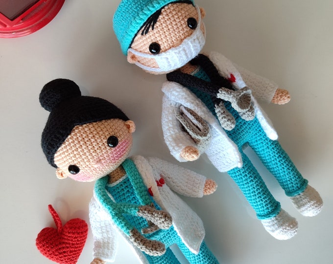 Six Piece Doctor Surgeon Set With Mask, Lab Coat, Scrubs, Booties and ...