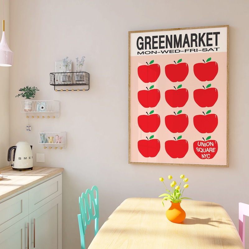 Red Apple Print - Etsy