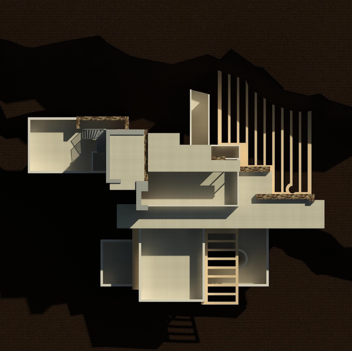 Fallingwater House 3D Model: Frank Lloyd Wright Architecture (autodesk ...
