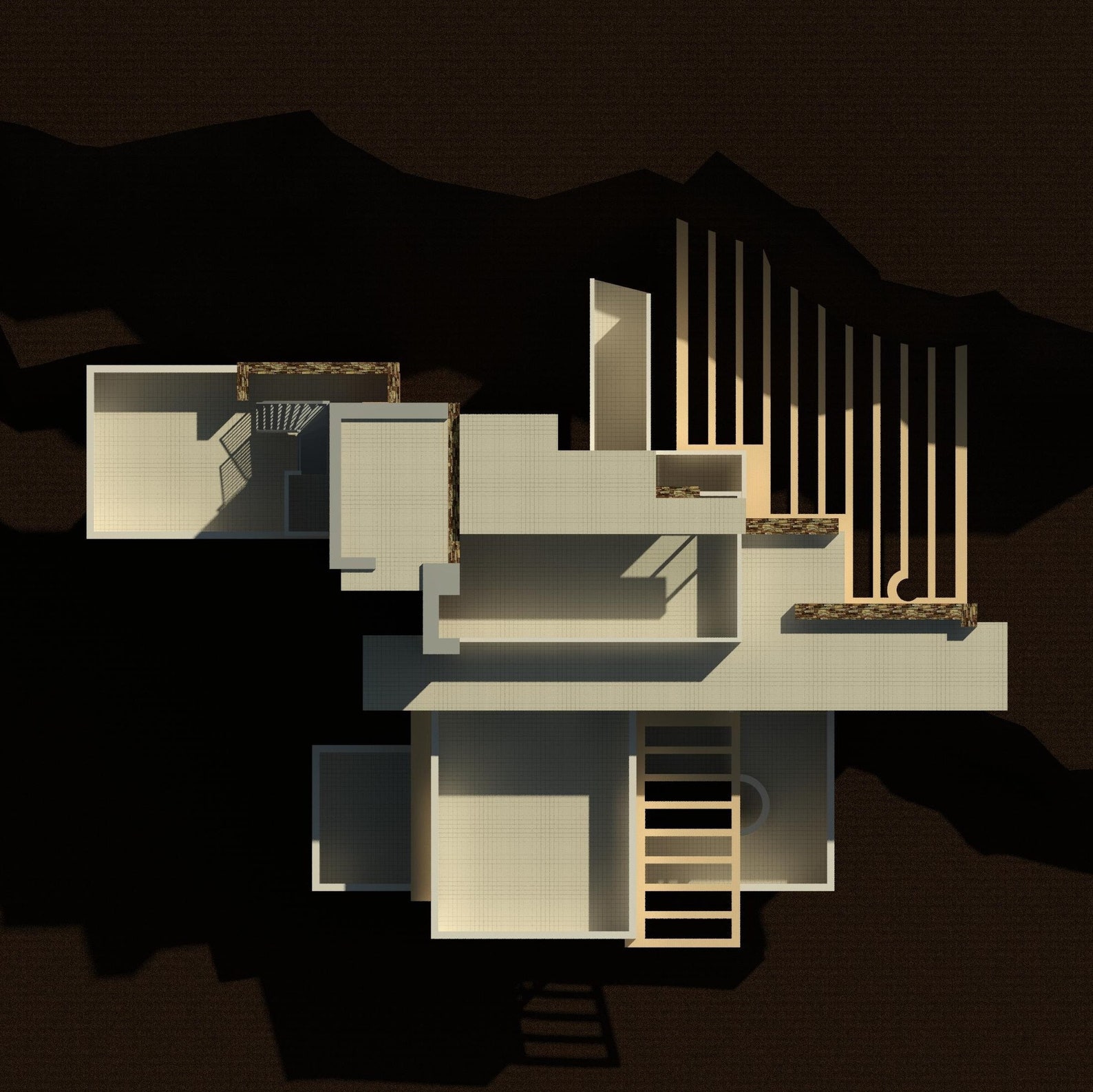 Fallingwater House 3D Model: Frank Lloyd Wright Architecture (autodesk ...
