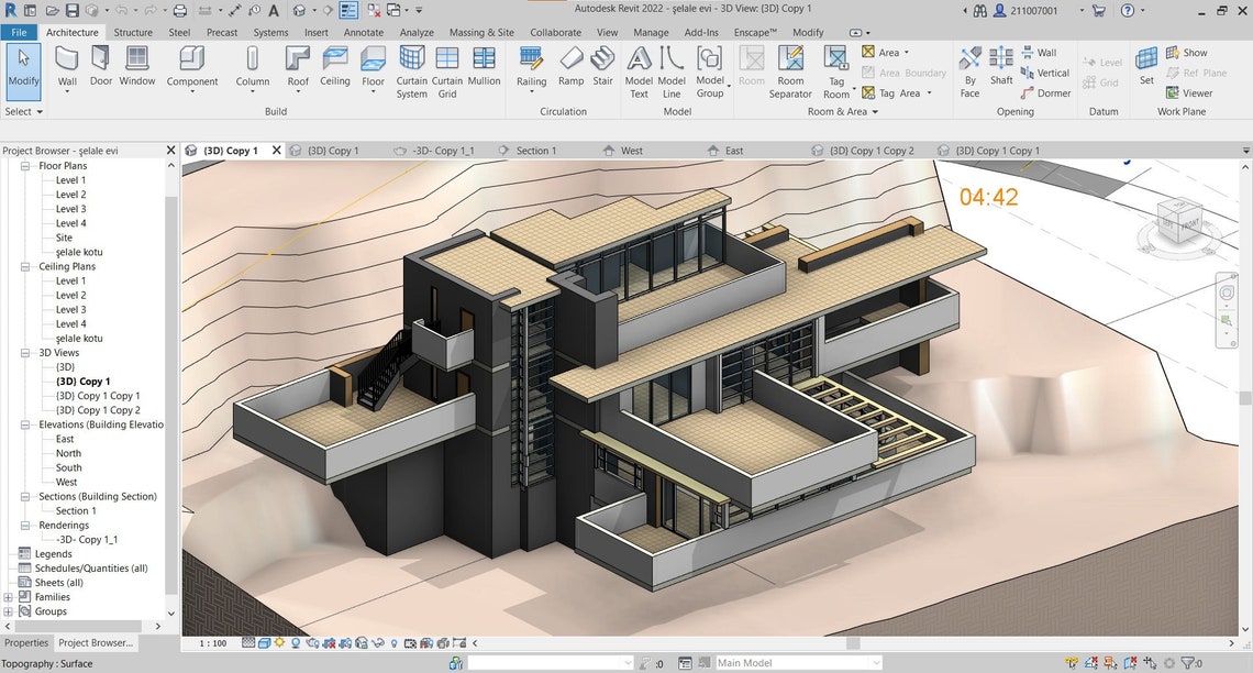 Fallingwater House 3D Model: Frank Lloyd Wright Architecture (autodesk ...