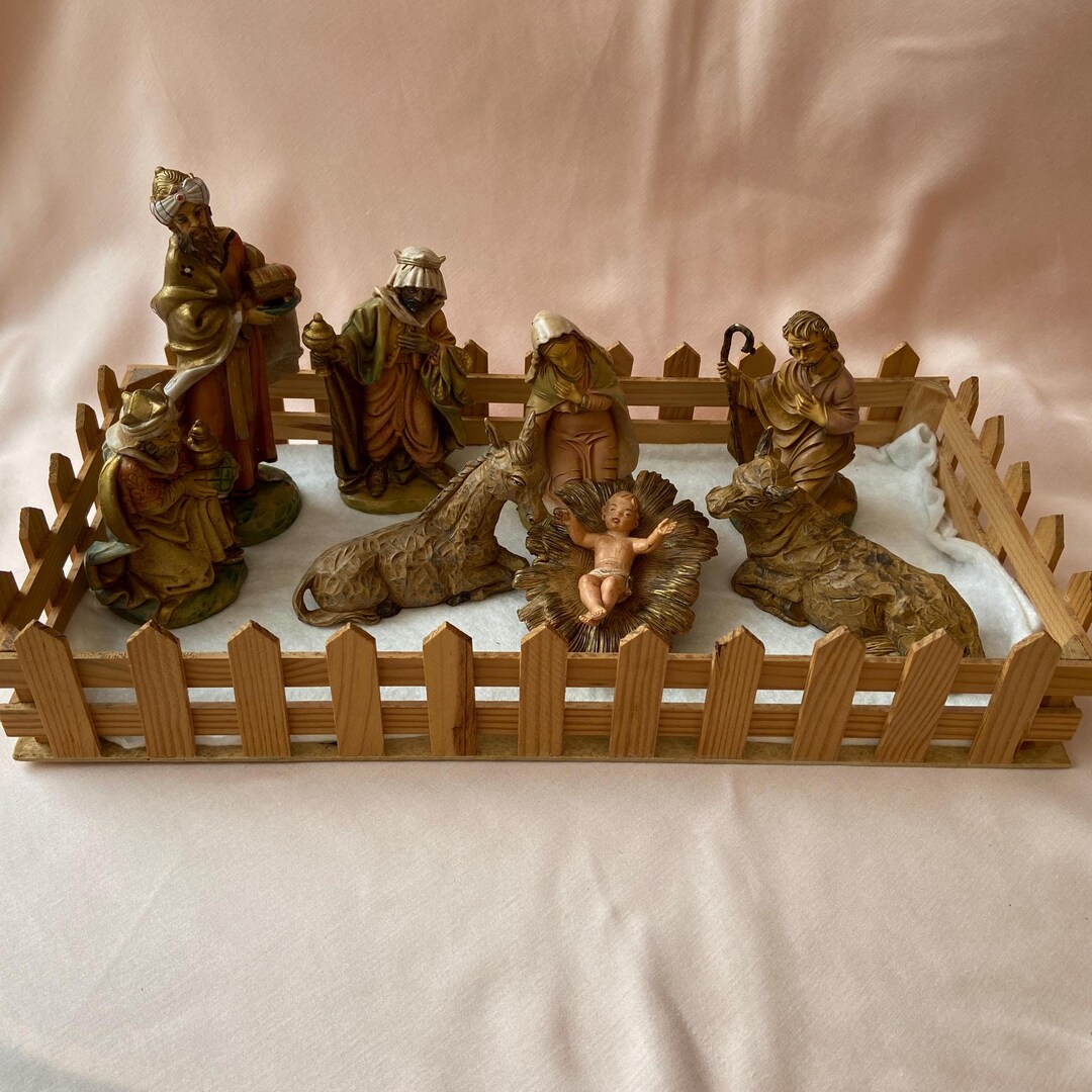 RARE Vintage Italian Nativity Set by Fontanini. 9 Beautifully Hand ...