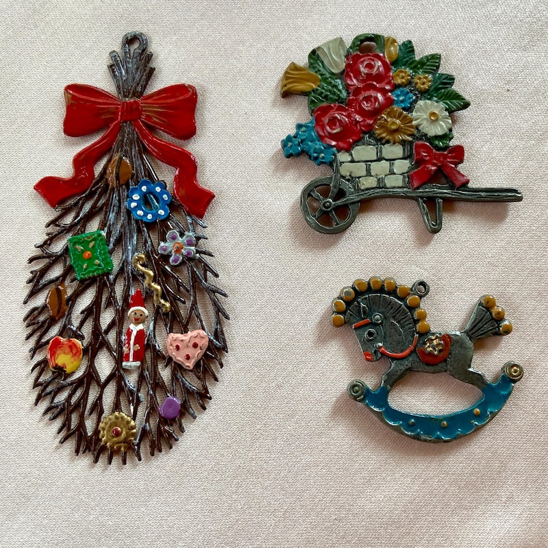 Painted Pewter Christmas - Etsy UK