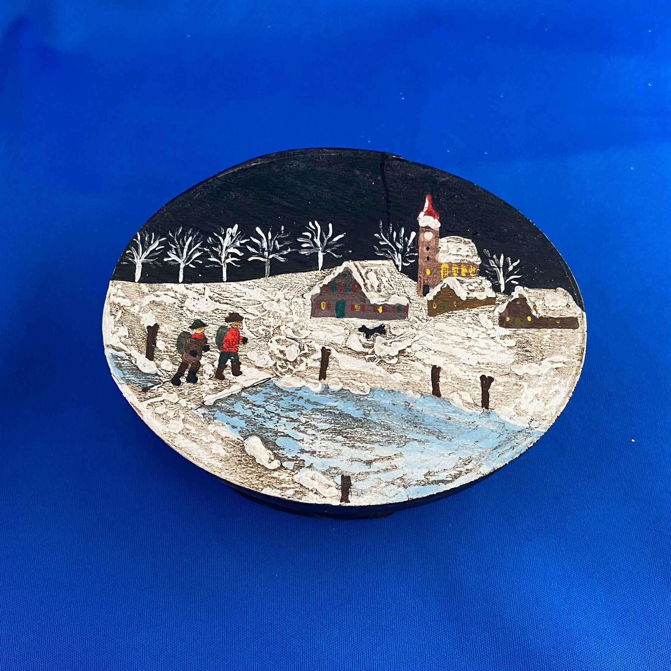 Vintage Bavarian Folk Art Hand Painted Small Bentwood Box. - Etsy